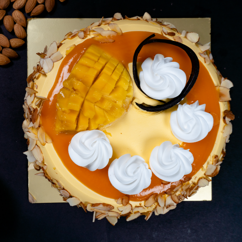 Mango Almond Gateau